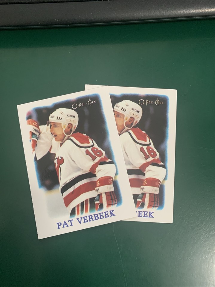 Pat Verbeek 1988-89 O-Pee-Chee NHL Stars Mini #43, OPC, New Jersey ...