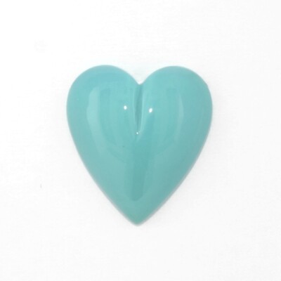 SLEEPING BEAUTY TURQUOISE 14.5 x 13 MM HEART CABOCHON ALL NATURAL F ...