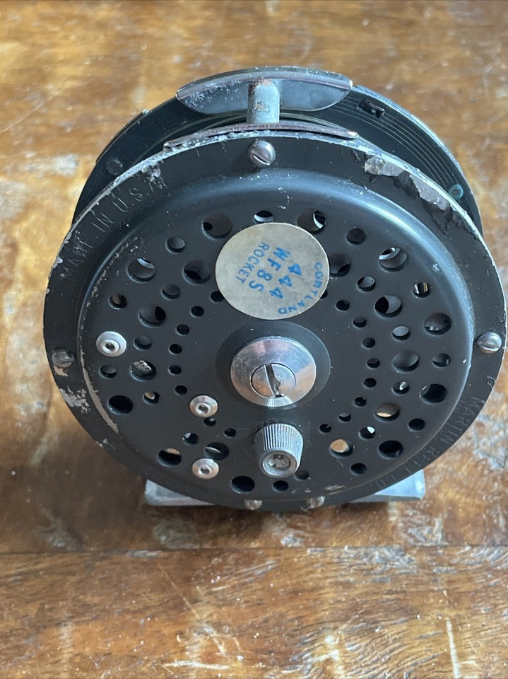 Vintage Martin MG-10 Multiplier Fly Reel Made in USA Black w/ Box Pouch ...