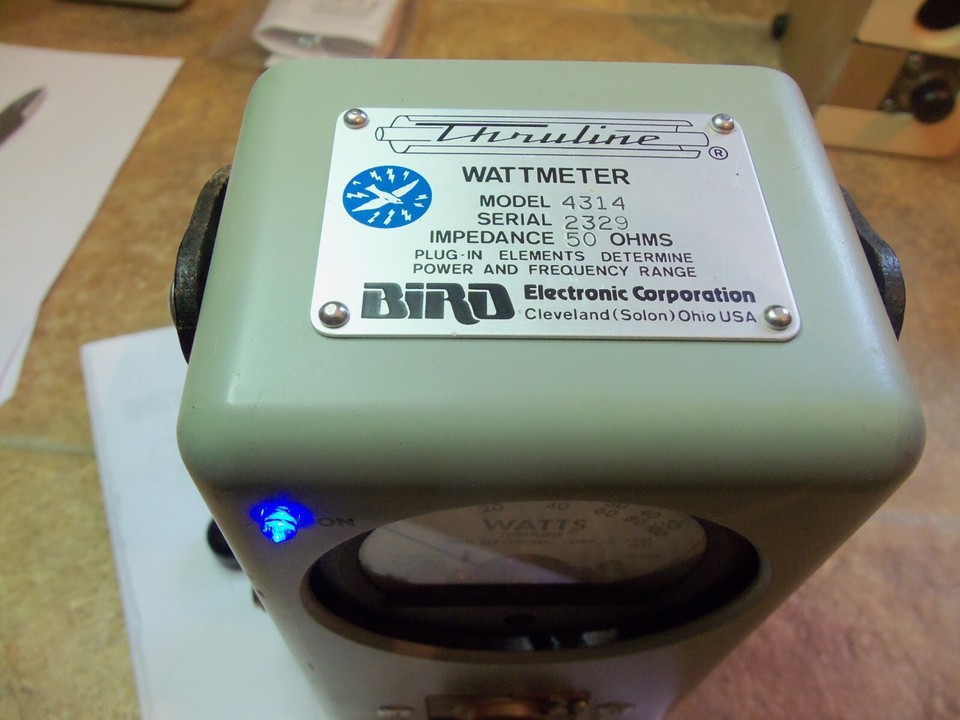 Bird 43 Thruline Wattmeter Watt Element Slug Reading Meter PEP Peak Kit ...