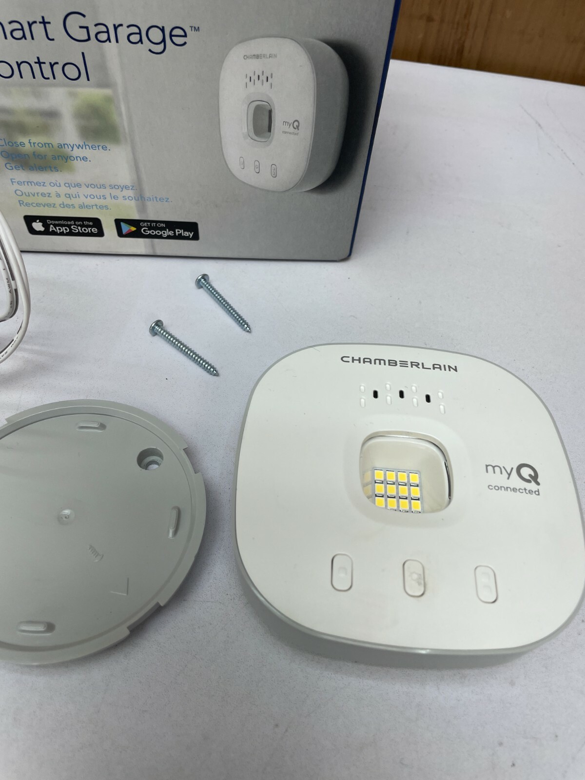 myQ Chamberlain Smart Garage Control Wireless Garage Hub Sensor ...