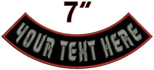 Custom Embroidered 7" Bottom Rocker Patch MC Biker Motorcycle Club ...
