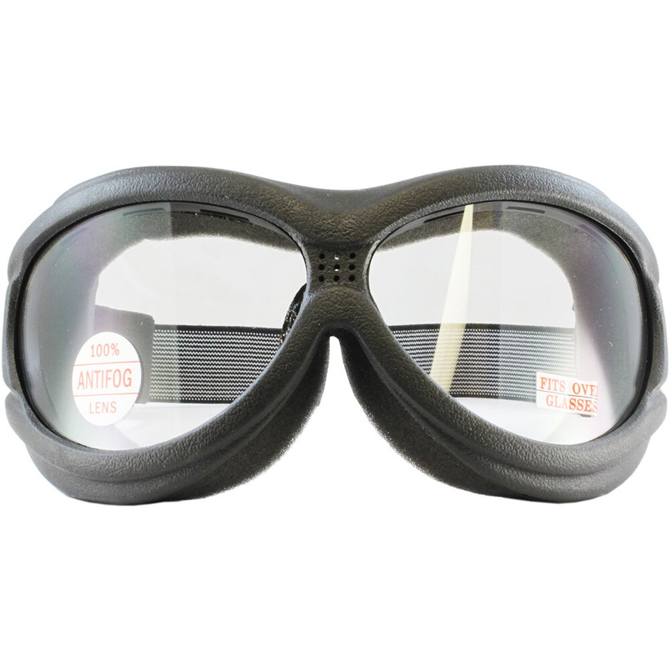 3 Pair Fit Over Foam Padded Shatterproof Anti-Fog Motorcycle Goggles ...