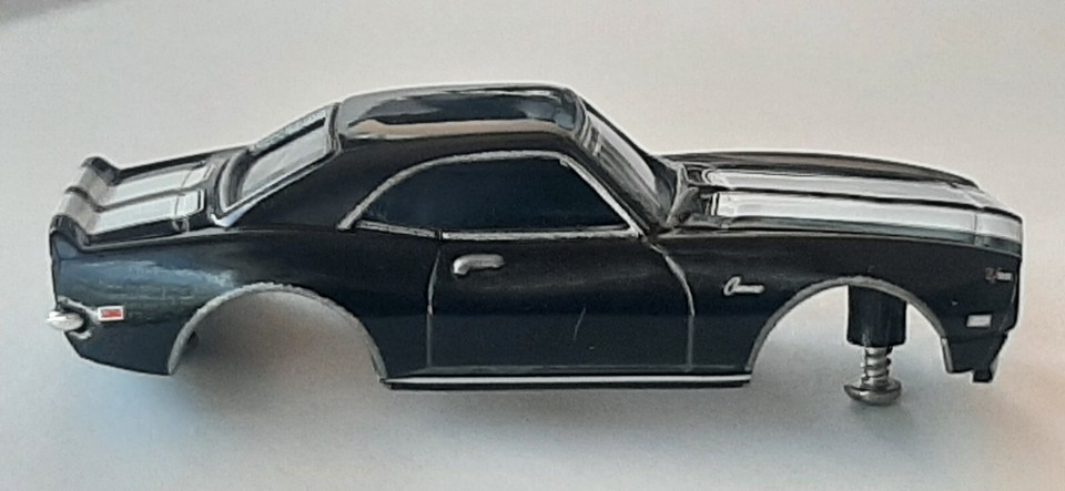New Autoworld 1968 Black Camaro Z28 Thunderjet HO Slot Car Body Fit ...