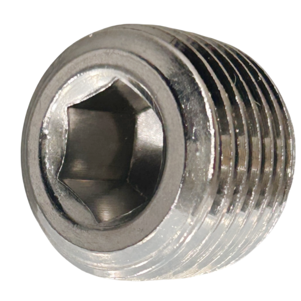 20PCS 1/4NPT Male Thread Socket PLUGS Hex Countersunk Plug SS304 Pipe ...