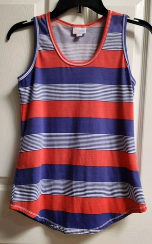 LULAROE Women's Small Red Blue Sleeveless Perfect Tank Shirt | eBay