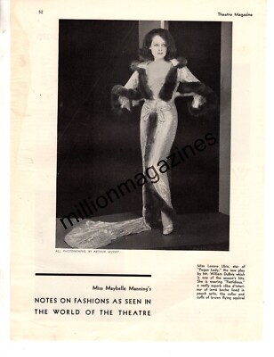 1931 Lenore Ulric in Pagan Lady original print from Theatre - Very Rare ...