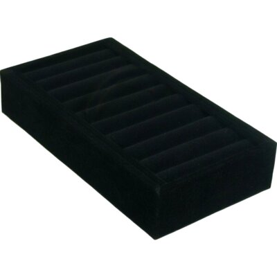 Black Velvet Bangle Bracelet Watch Insert Jewelry Display Tray 7 1/2" x ...