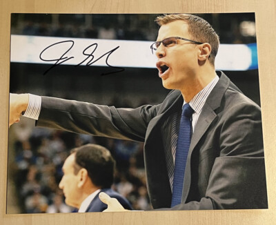 JON SCHEYER SIGNED 8x10 PHOTO DUKE BLUE DEVILS BASKETBALL COACH ...