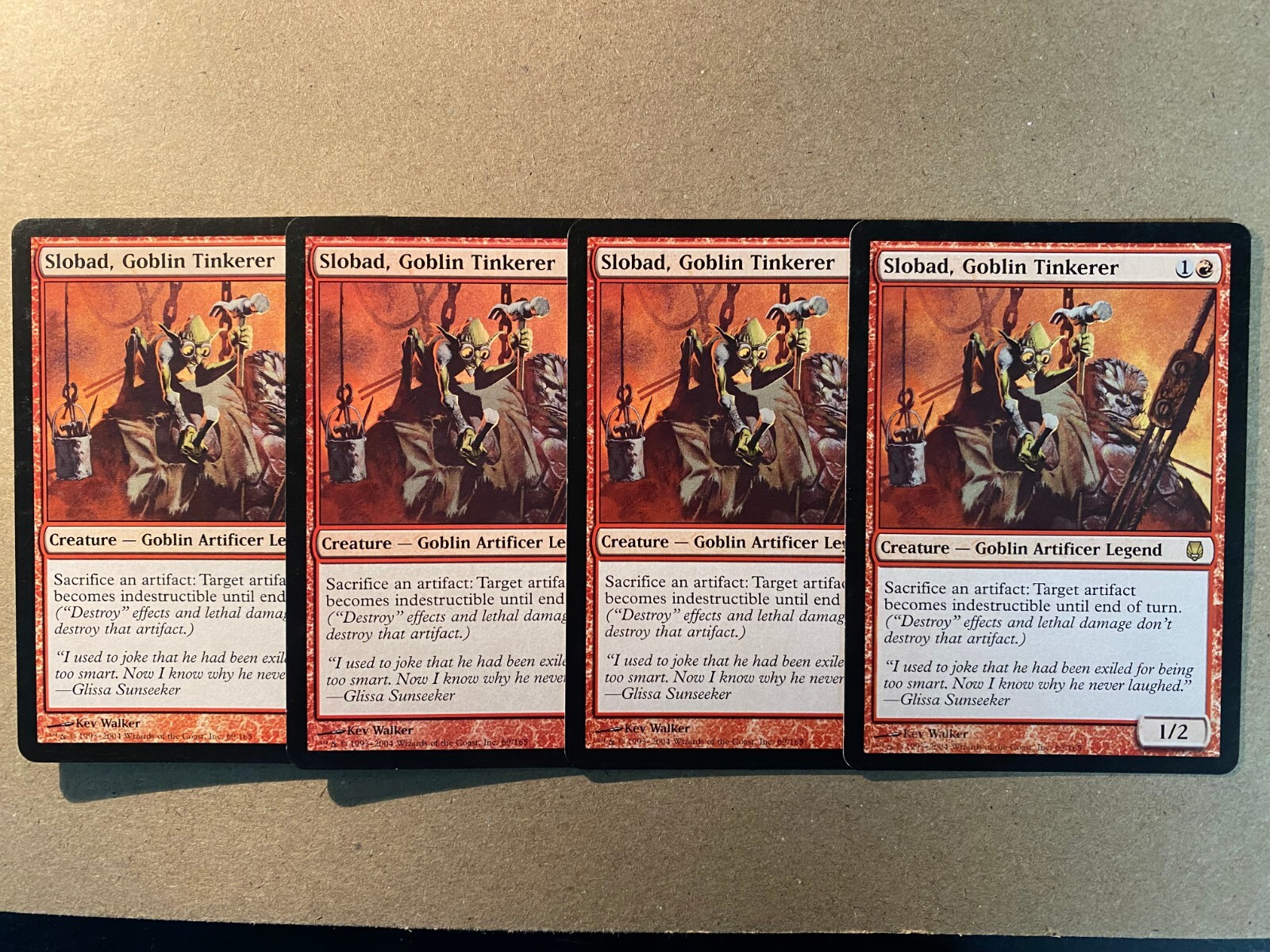 MTG 4x Slobad, Goblin Tinkerer Darksteel Modern Magic the Gathering ...