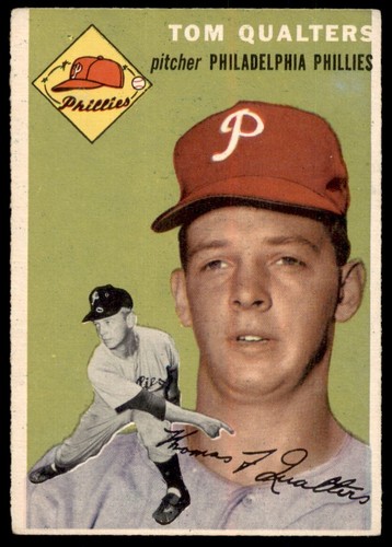 1954 Topps Tom Qualters - Good RC Philadelphia Phillies #174 | eBay