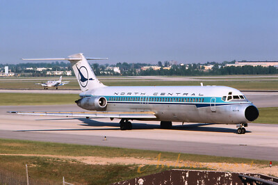 North Central Airlines Douglas DC-9-31 N965N at MKE July 1977 8"x12 ...