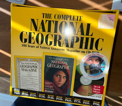 The Complete National Geographic 30 CD-ROM 1888 to 1998 w/User's Guide ...