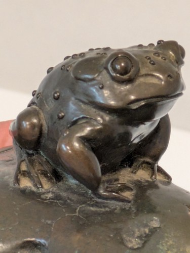 Awesome Debi Pollock bronze frog On Rock Toad Figurine 499-1000 90 | eBay