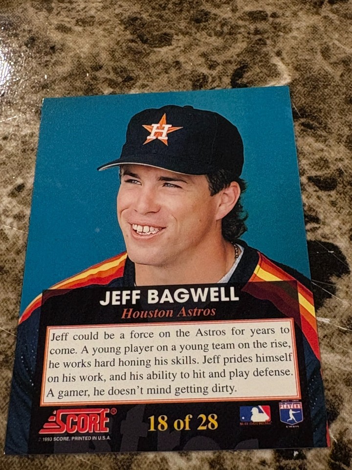 JEFF BAGWELL 1993 Score The Franchise #18 Astros | eBay