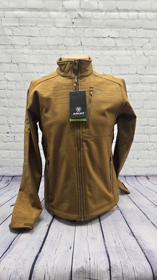 Ariat Men's Jacket New Team Softshell AZTEC Print Gold Color | eBay