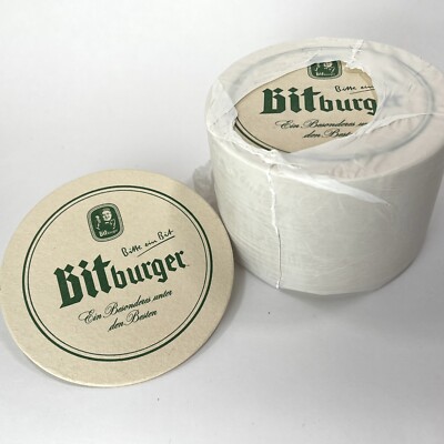 Rare Vintage German Beer Coasters Bitburger Brauerie German Pilsner 47 ...