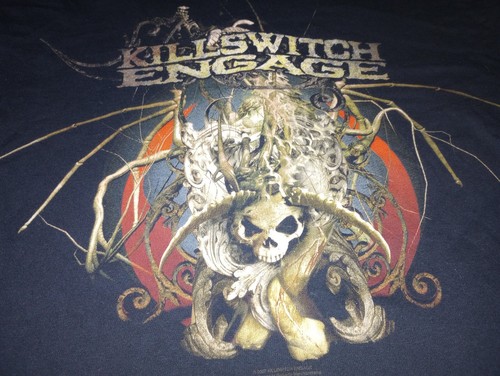 Killswitch Engage Metal Rock Band Black Tee T Shirt Skull YOUTH Large ...
