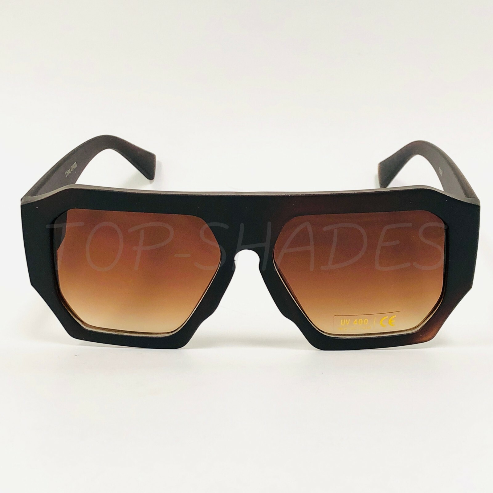 Men Sunglasses Fashion Black Oversize Big Designer Square Rapper Rap ...