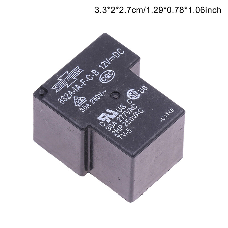 2 PCS 12V Relay 832A-1A-F-C-B 12VDC 30A 4Pins Electromagnetic Relay | eBay