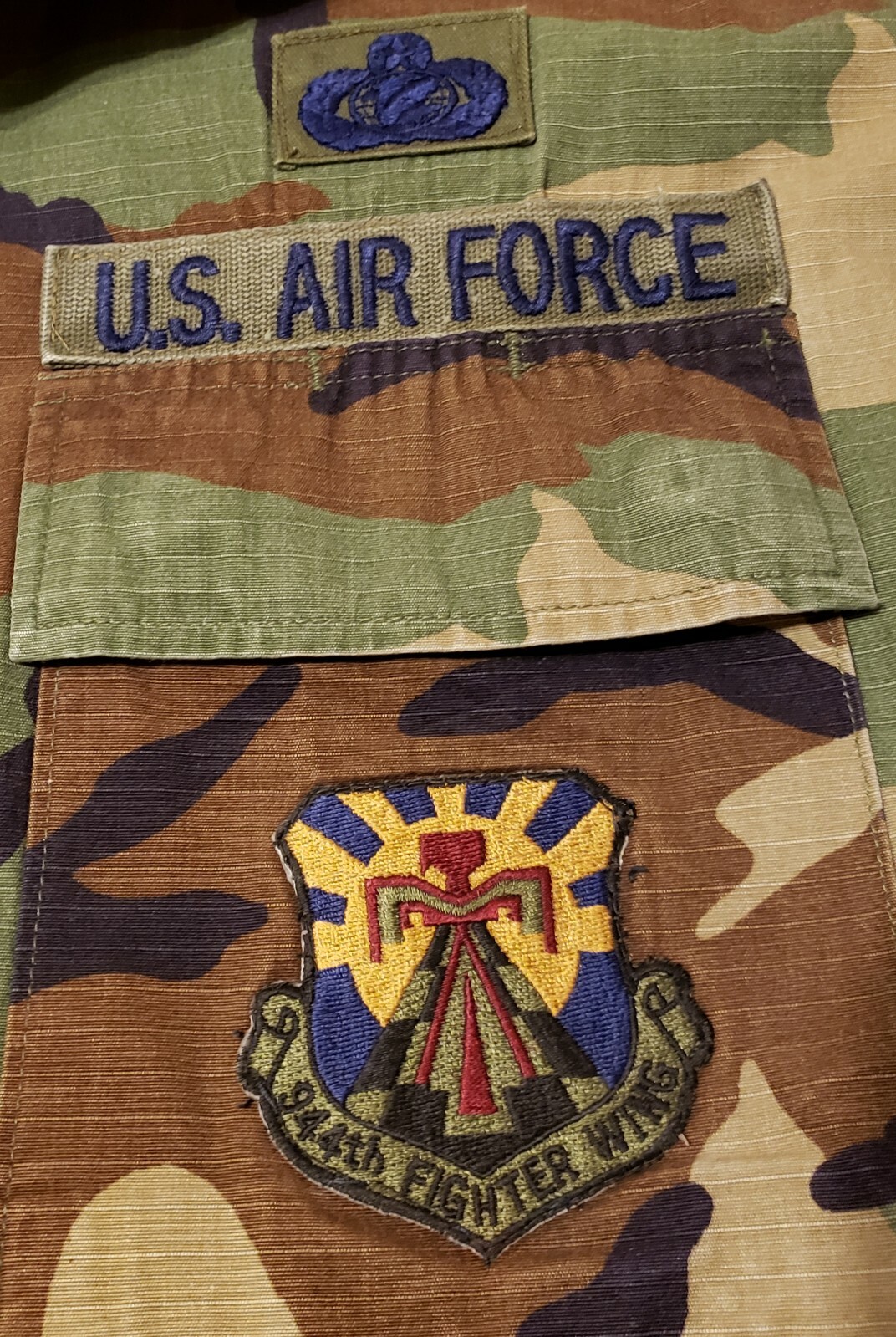 Camo Jacket 944th Fighting Wing Patch Luke U S Air Force Base S Master ...