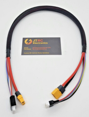 Battery Lead 6s Charge Balance XT60 To XT60 style Lipo 24in long | eBay