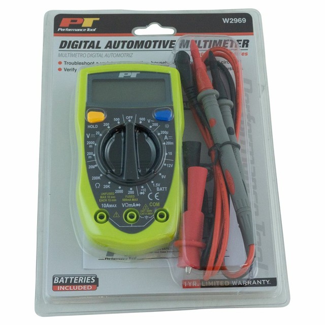 Performance Tool PT Digital Automotive Multimeter W2969 for sale online ...