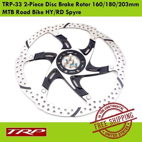 TRP TRP-33 2-Piece Disc Brake Rotor 160/180/203mm MTB Road Bike HY/RD ...