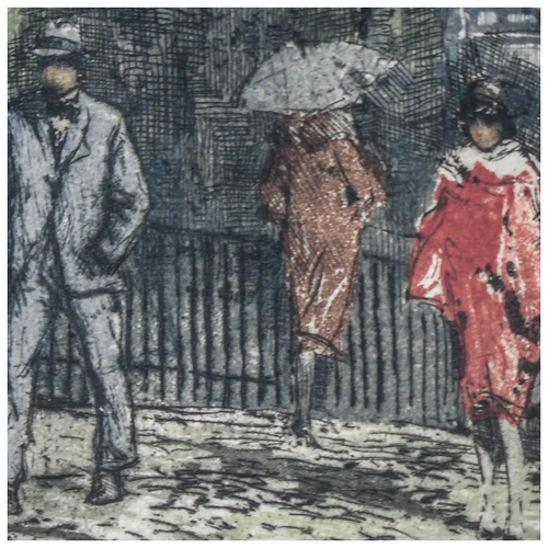 Franz Xavier Wolf (Austrian, 1896-1990), "Paris Port ST. Denis ...