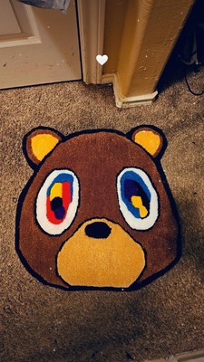 Custom Tuft Rug (Kanye West Bear) Graduation Bedroom Rug | eBay
