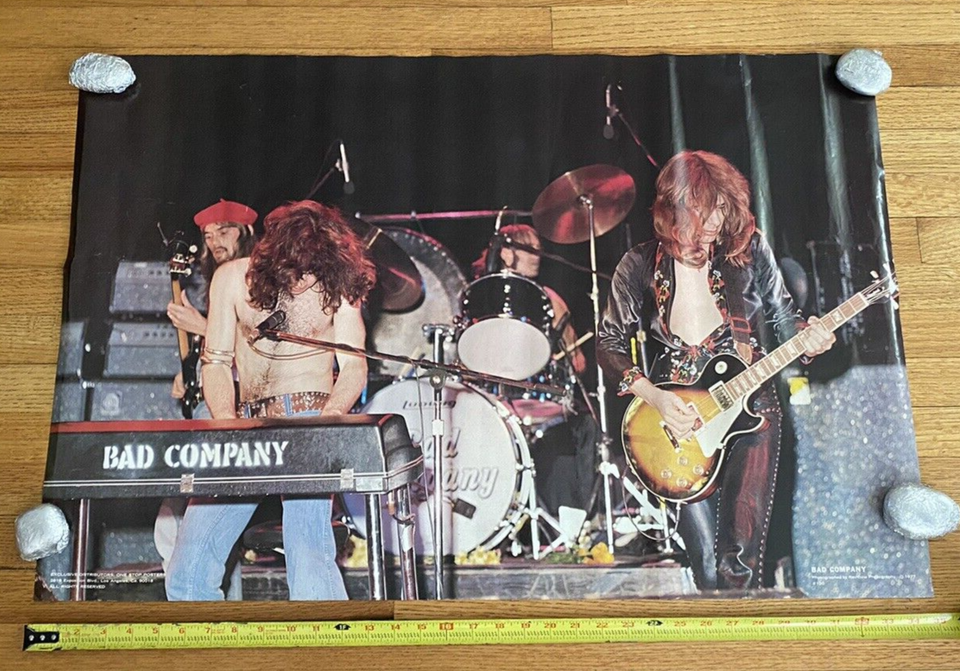 Rare One Stop Posters 1977 Bad Company # 100 Paul Rodgers Original 35"X ...