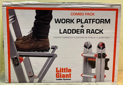 Little Giant Work Platform + Ladder Rack NEW!! | eBay