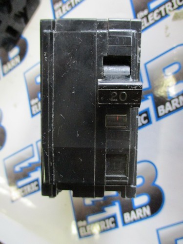 Square D QO220 Circuit Breaker 20 Amp 240 Volt 2 Pole Black Plug In ...