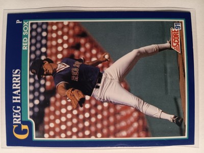 GREG HARRIS BOSTON RED SOX 1991 SCORE BASEBALL CARD #109 | eBay