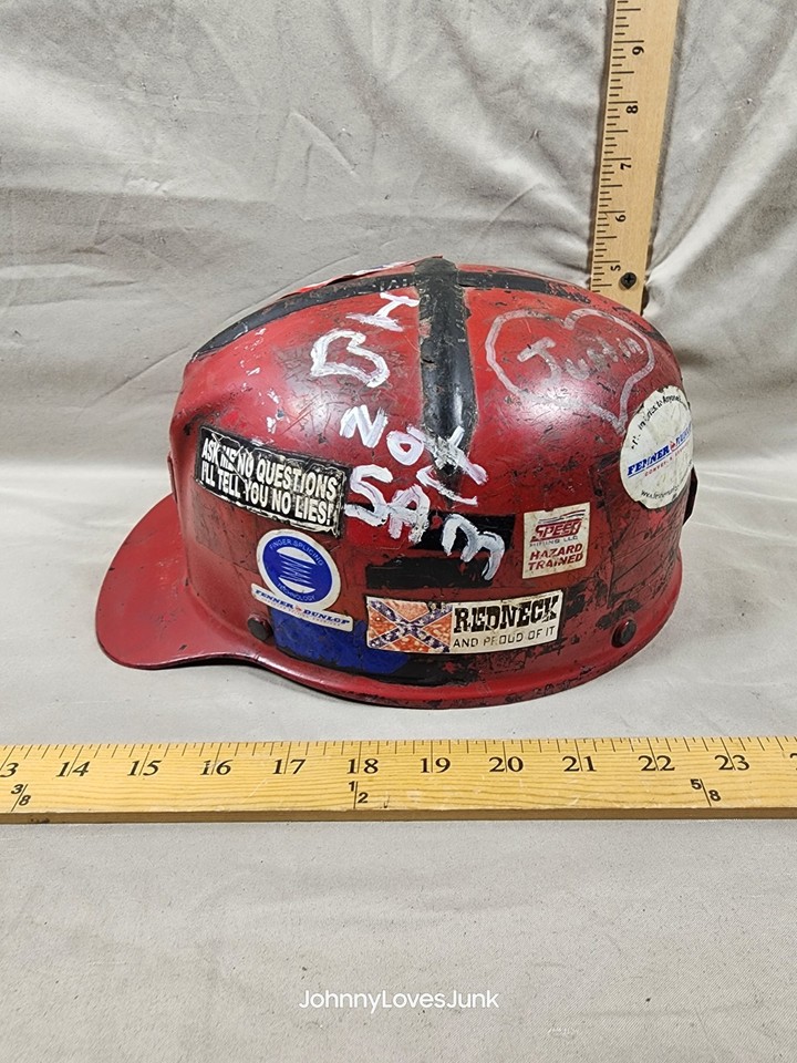 MSA COMFO CAP West Virginia Coal Miners Low Red Hard Hat Used With ...
