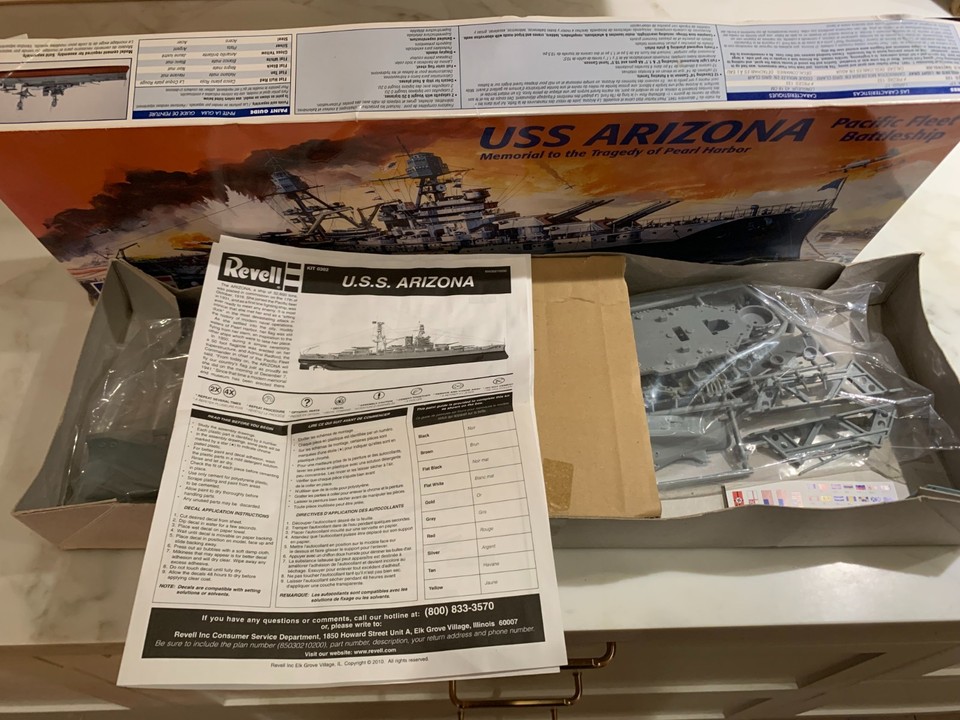 Revell USS ARIZONA Battleship Model Kit 1:426 Scale - #85-0302 (2009 ...