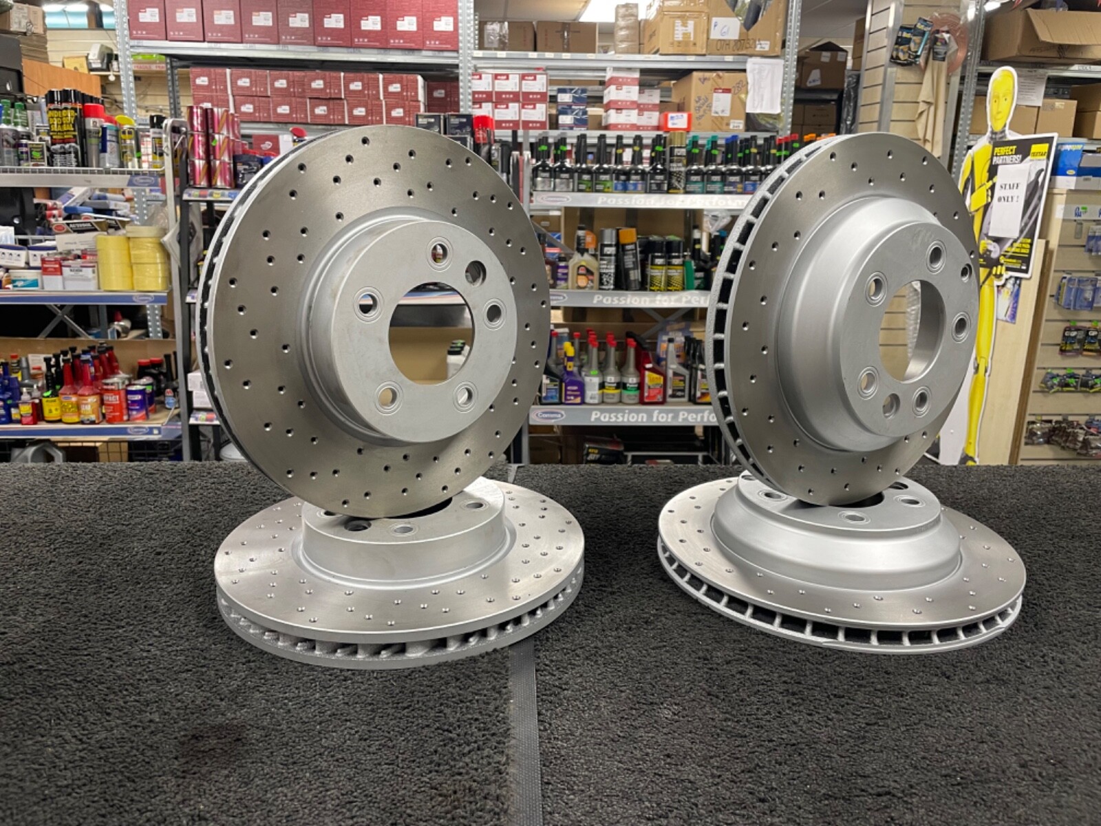 VW TOUAREG 3.0TDI V6 ALTITUDE BRAKE DISC PERFORMANCE CROSS DRILLED ...