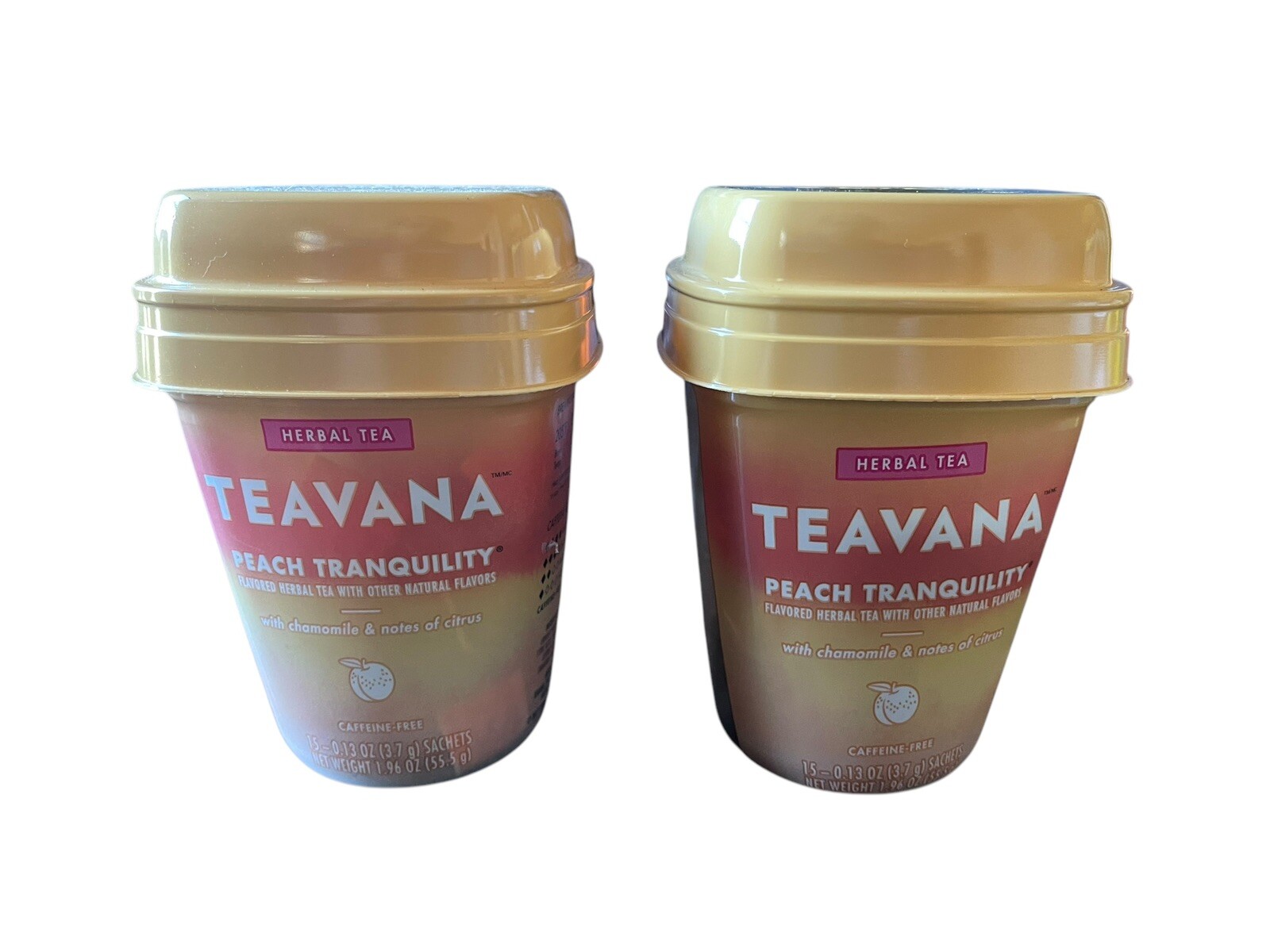 TEAVANA PEACH TRANQUILITY TEA 2 Containers of 15 sachets each | eBay