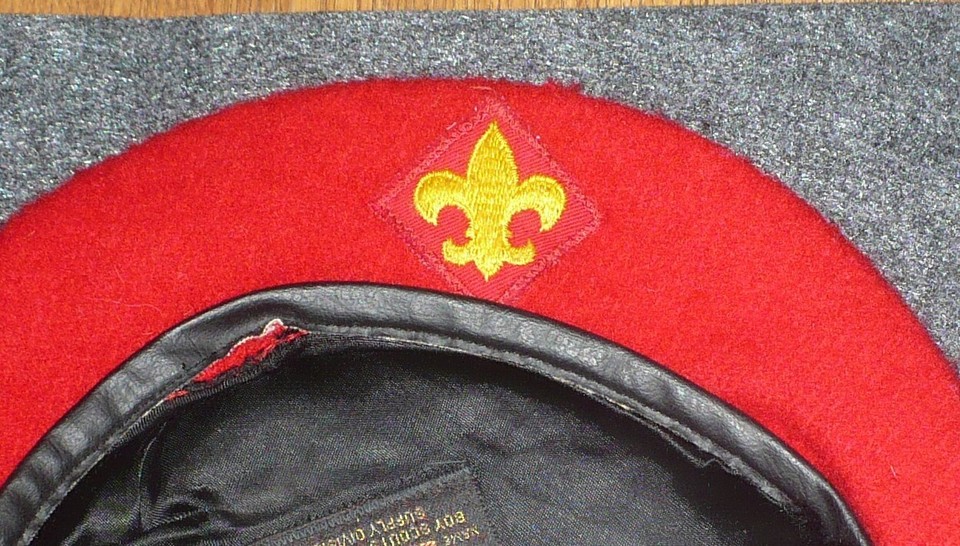 Vintage Official 1970s Boy Scouts BSA Red 100% Wool Beret Hat - Medium ...