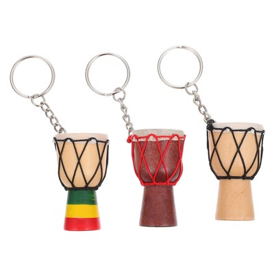 Vintage Wood Drum Keychain Music Instrument Keyring (3pcs) | eBay