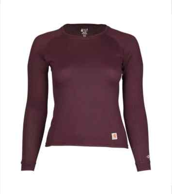 Carhartt Force Midweight Waffle Base Layer Crewneck Top Women's XL ...