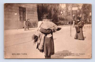 Jewish Schmata Salesman "Berlin Types" Antique German Judaica ...