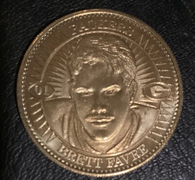 1997 QB Club MINT Collection Brett Favre HOF COIN Green Bay Packers ...