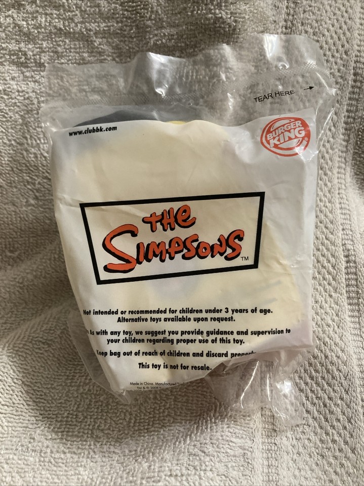 Set Of 2 Simpsons Couch-A-Bunga Marge NIP Burger King kid toys 2008 ...