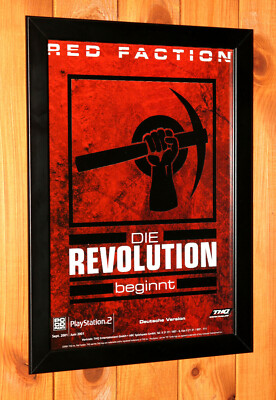2001 Red Faction PS2 GameCube Xbox Vintage Small Promo Poster / Ad Page ...