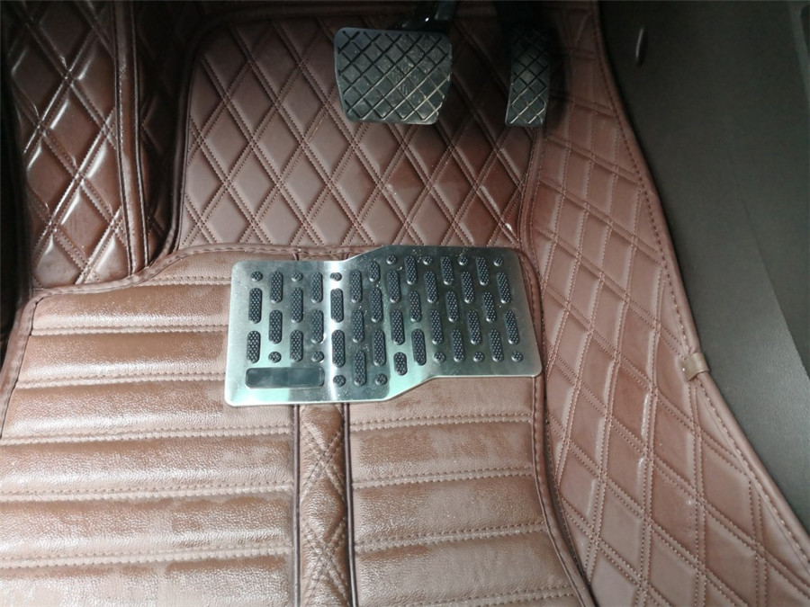 Car Floor Stainless Steel Heel Plate Pedal Carpet Pad Plate Pedal Foot ...