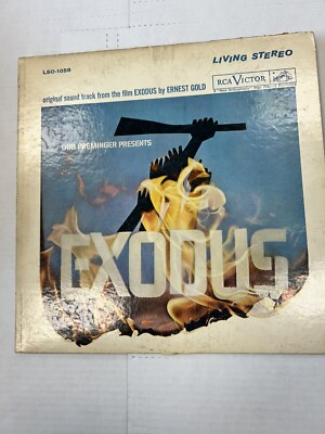 EXODUS ORIGINAL SOUNDTRACK VINYL LP RCA VICTOR LABEL VG+ | eBay
