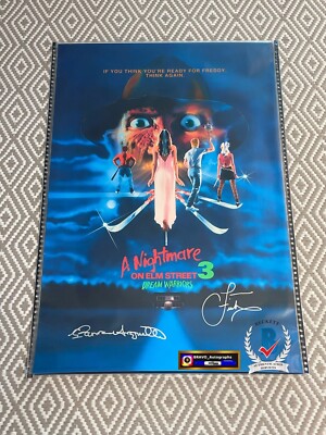 LUARENCE FISHBURNE Signed Nightmare On Elm Street 3 PATRICIA ARQUETTE ...