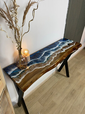Console Table, Entry Way Table, Custom order, Epoxy resin table ...