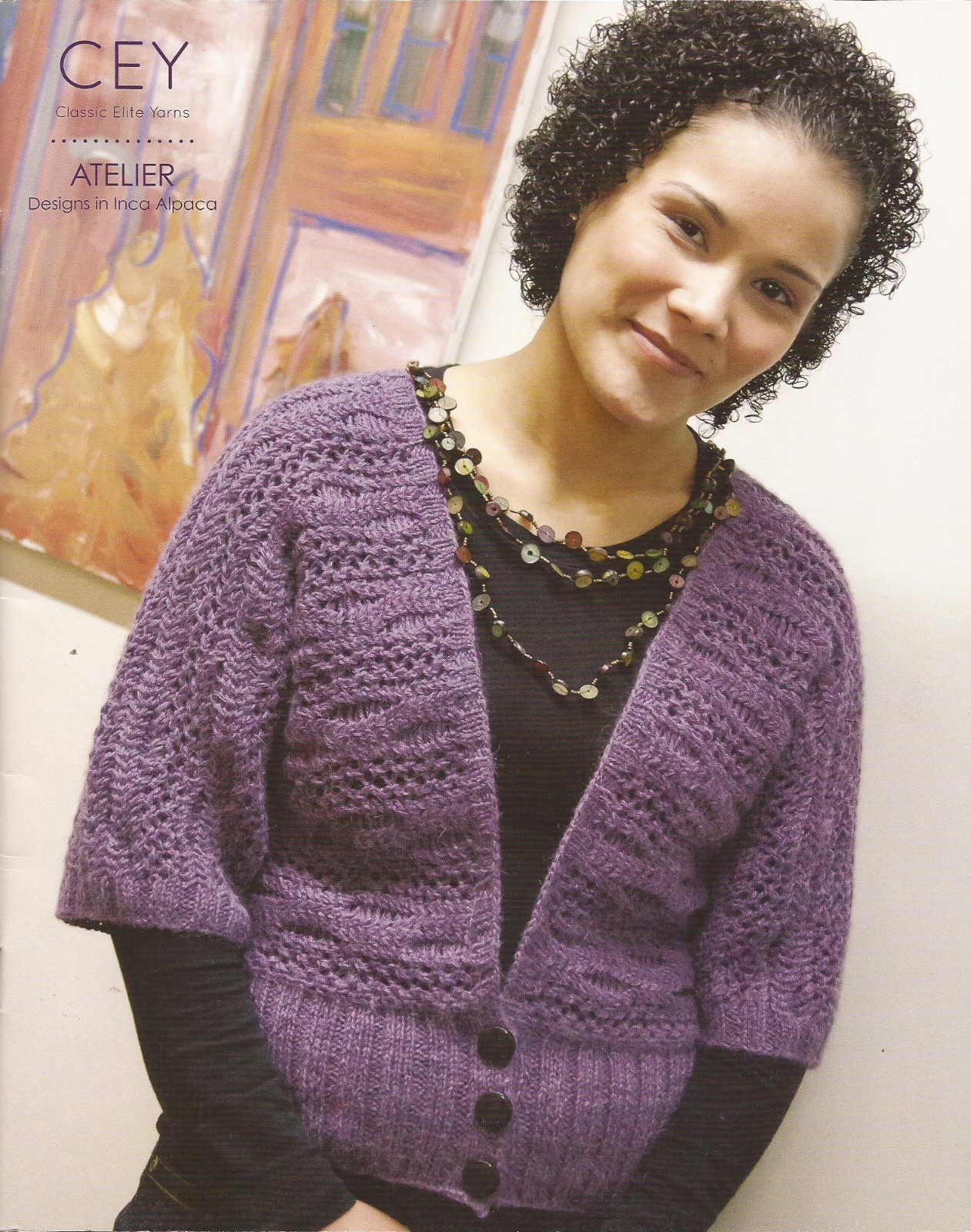 CEY ATELIER Classic Elite Yarns KNITTING PATTERN BOOK 9154 4 designs ...